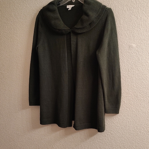 Susan Graver | Sweaters | Susan Graver Dark Green Cardigan Sweater A3 ...